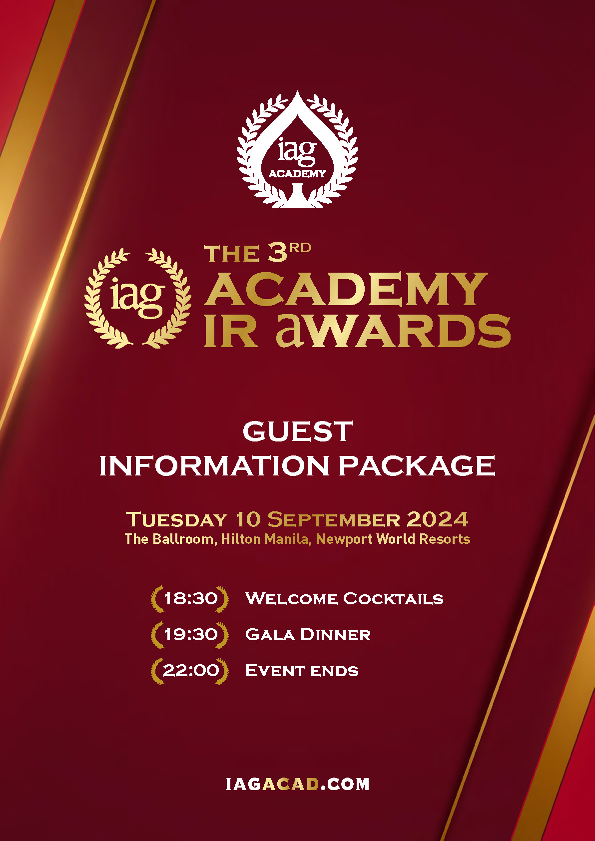 IR AWARDS > DINNER – IAG Academy
